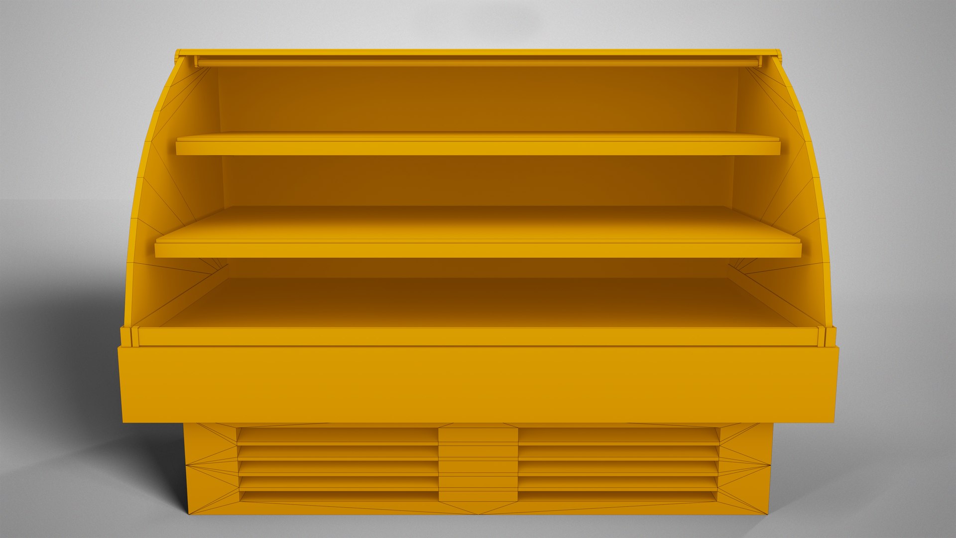 3D Commercial Food Display Fridge - Gameready Cake Refrigerator Model ...