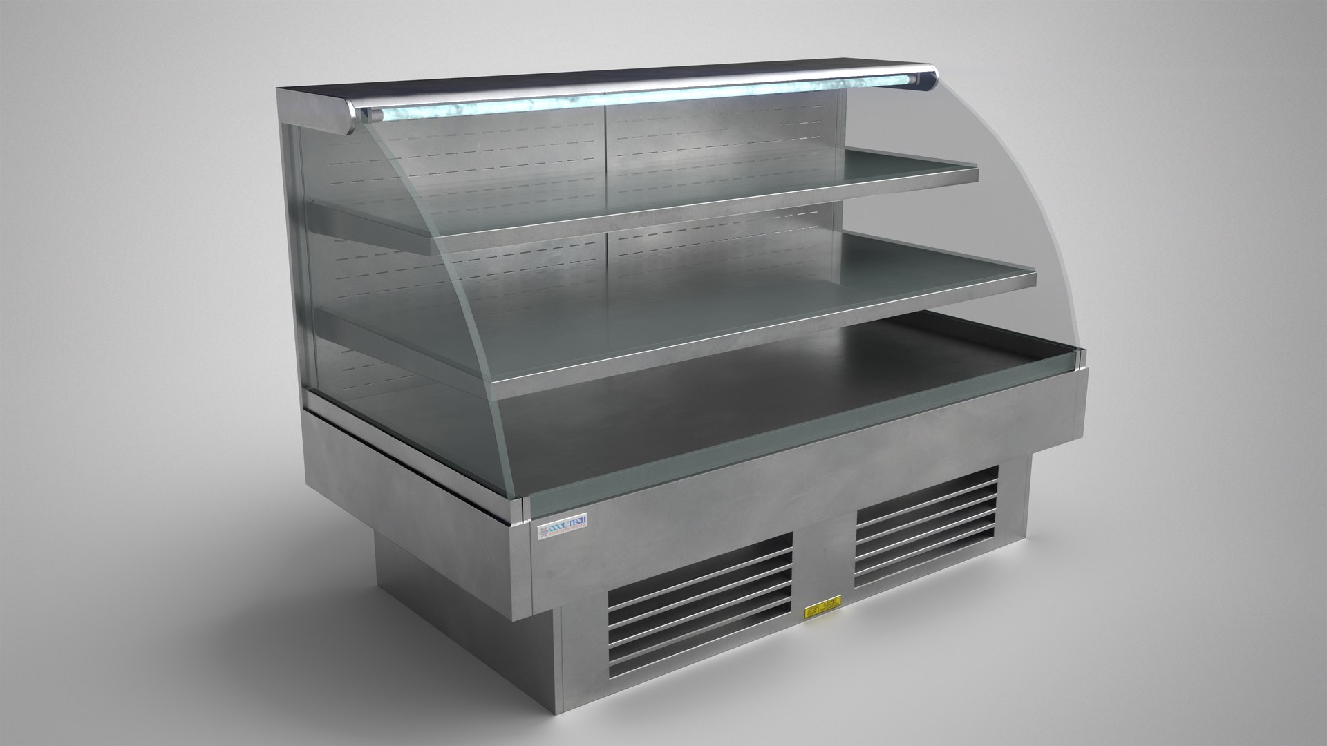 3D Commercial Food Display Fridge - Gameready Cake Refrigerator Model ...