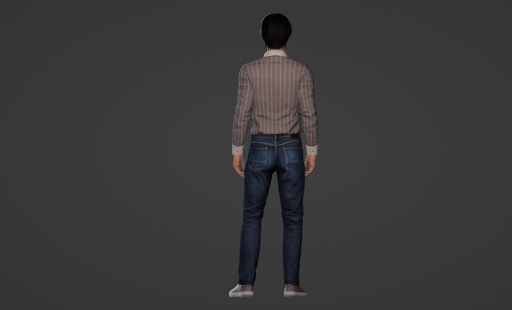 Realistic 3D Model Handsome Man In Casual Attire 3D Model - TurboSquid ...