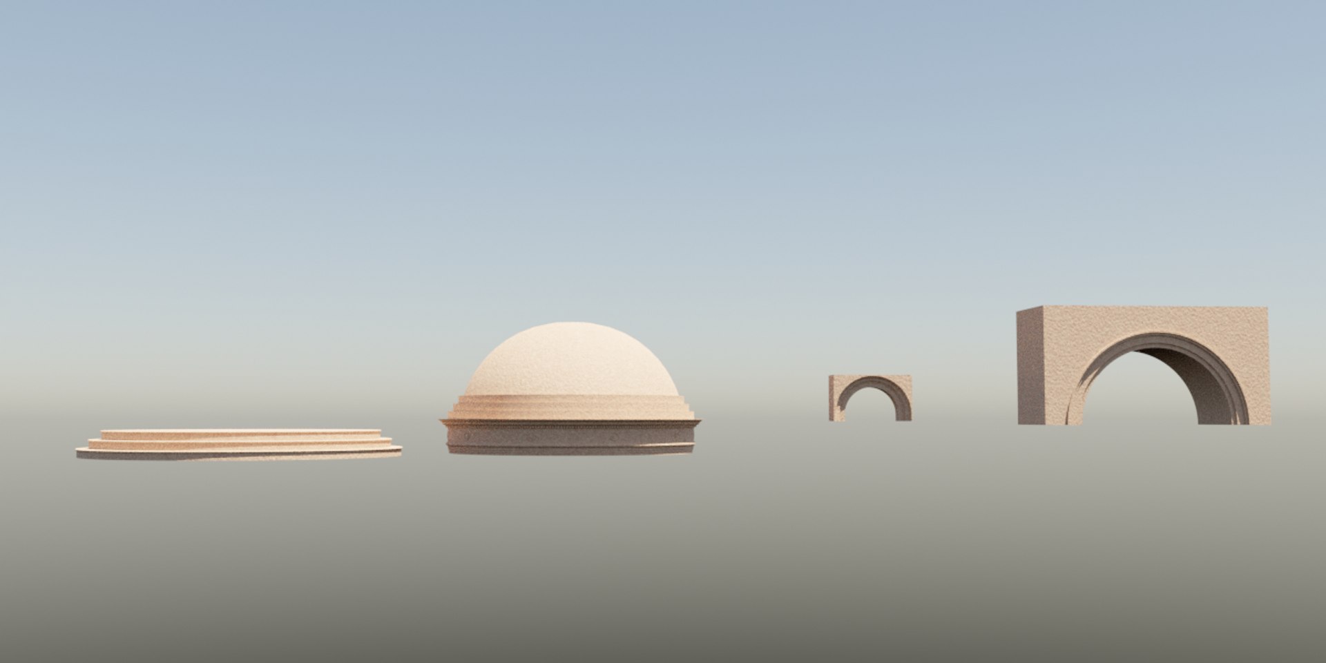 3D Model Classical Architecture Asset Pack For Blender - TurboSquid 2030831