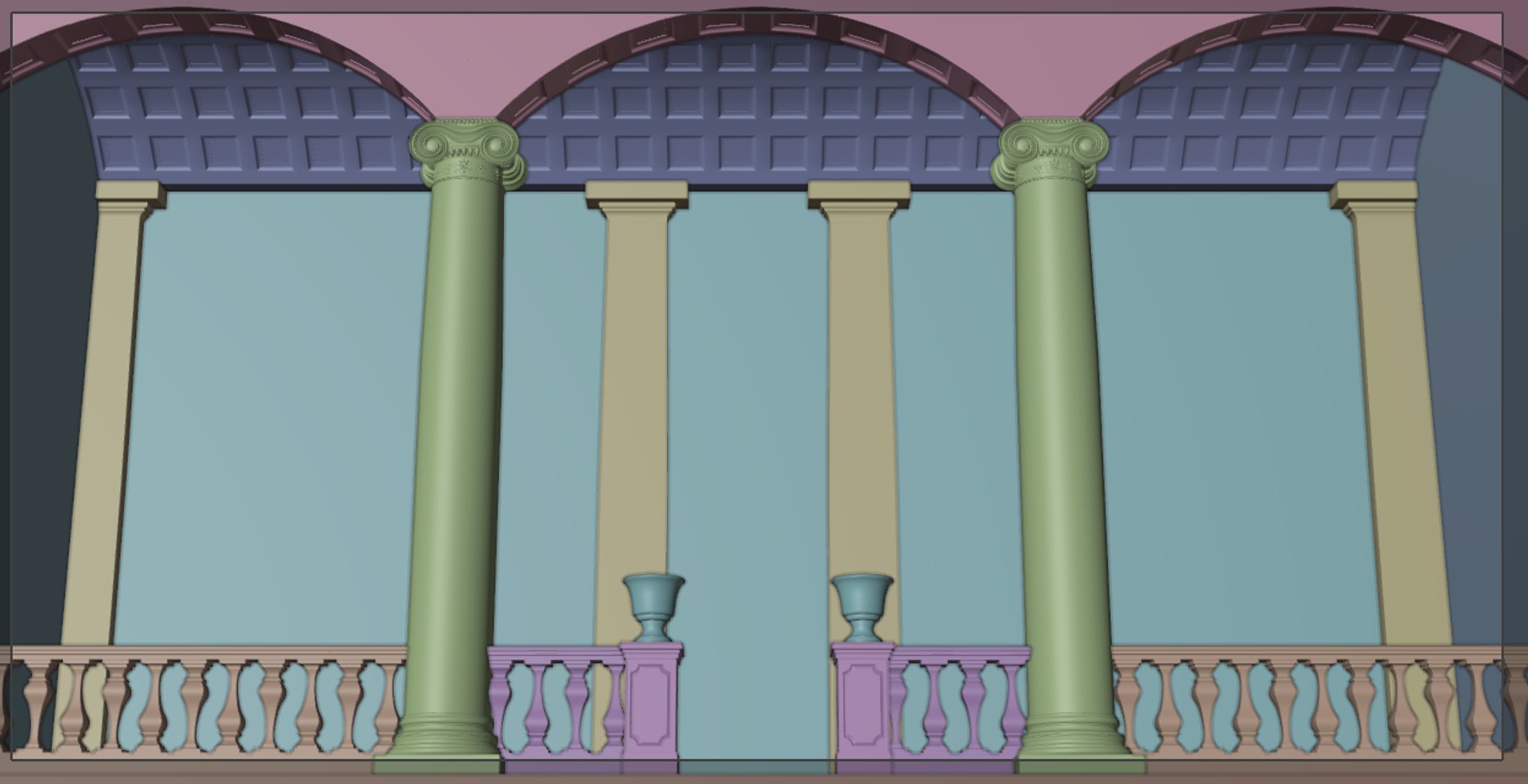 3D Model Classical Architecture Asset Pack For Blender - TurboSquid 2030831