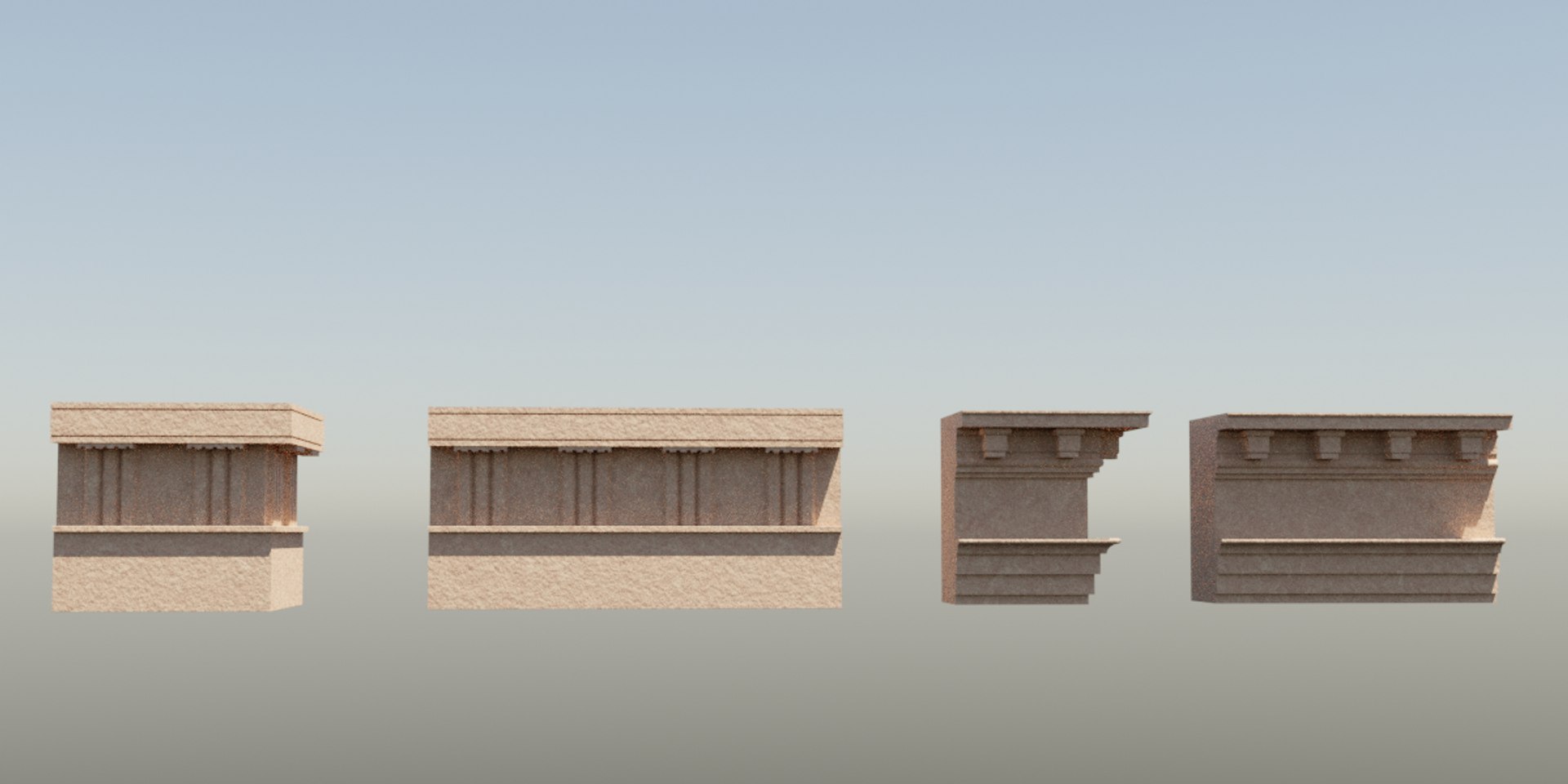 3D Model Classical Architecture Asset Pack For Blender - TurboSquid 2030831