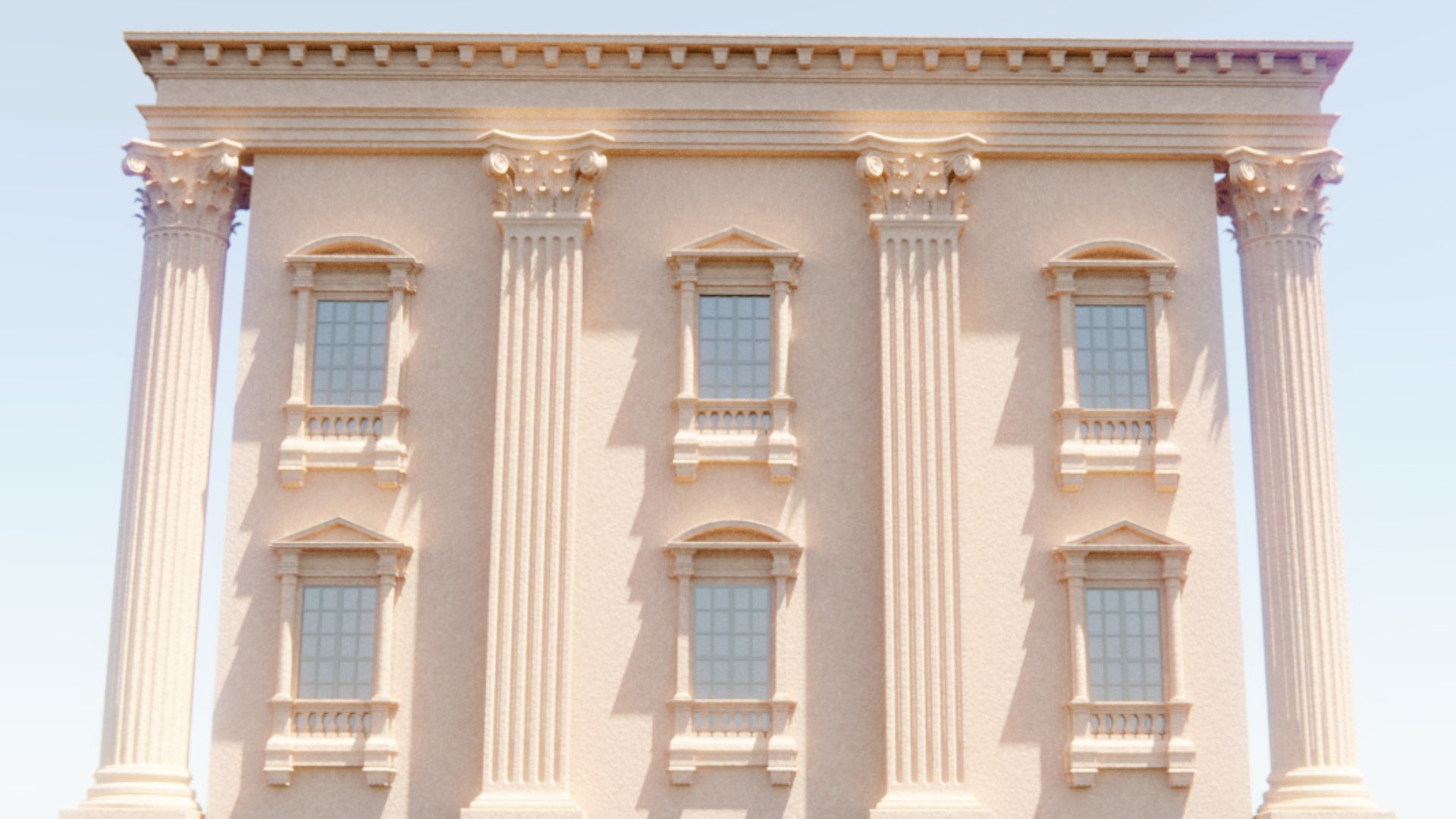 3D Model Classical Architecture Asset Pack For Blender - TurboSquid 2030831