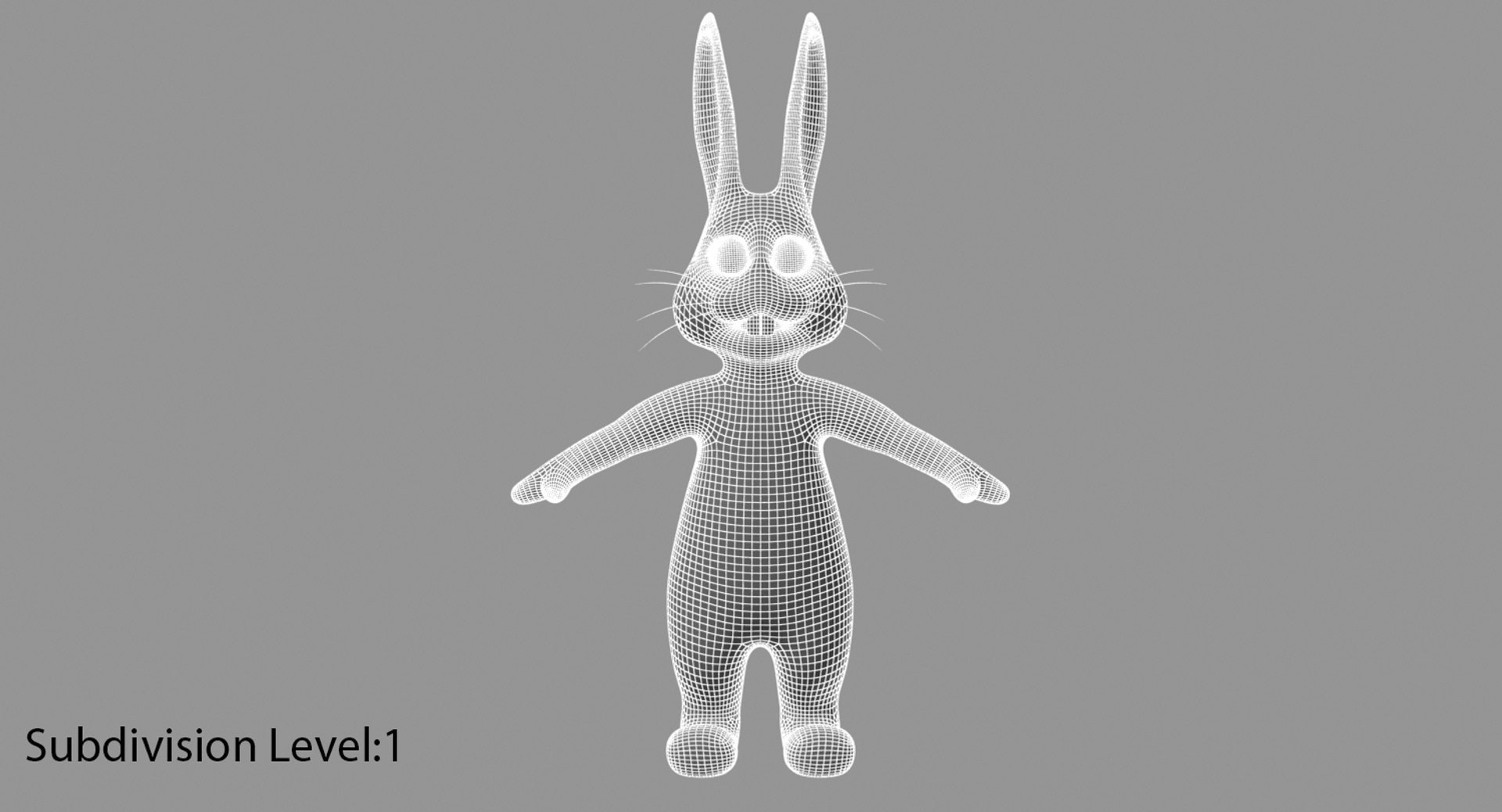 Cartoon easter bunny 3D - TurboSquid 1268582