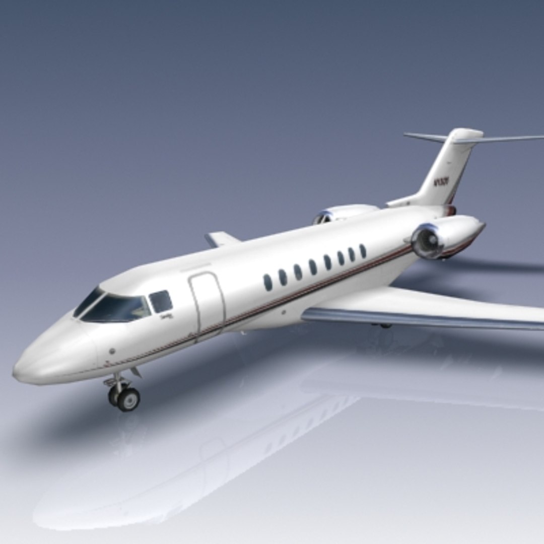 Hawker 4000 Aircraft Business Jet 3d Model