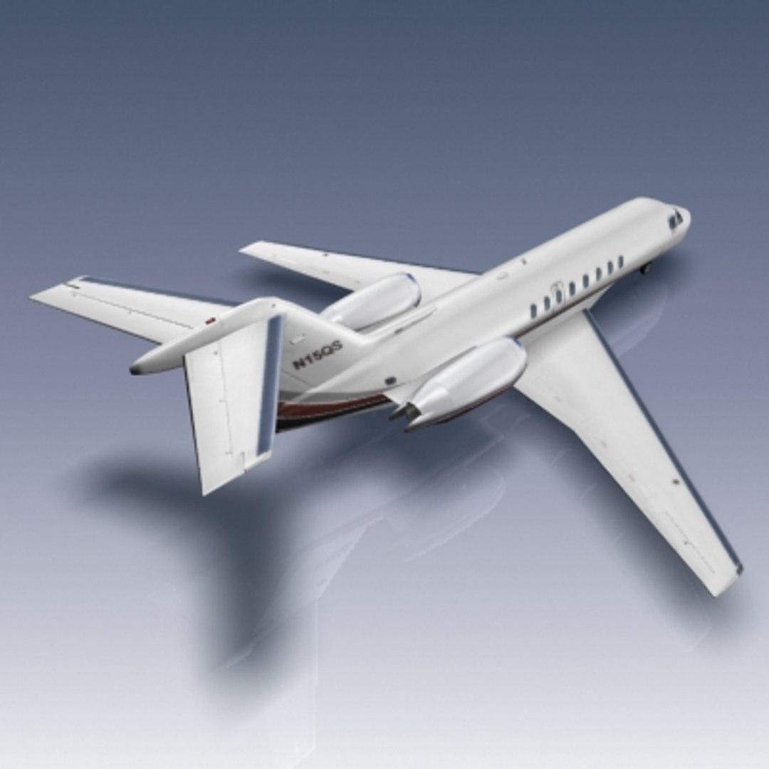 hawker 4000 aircraft business jet 3d model
