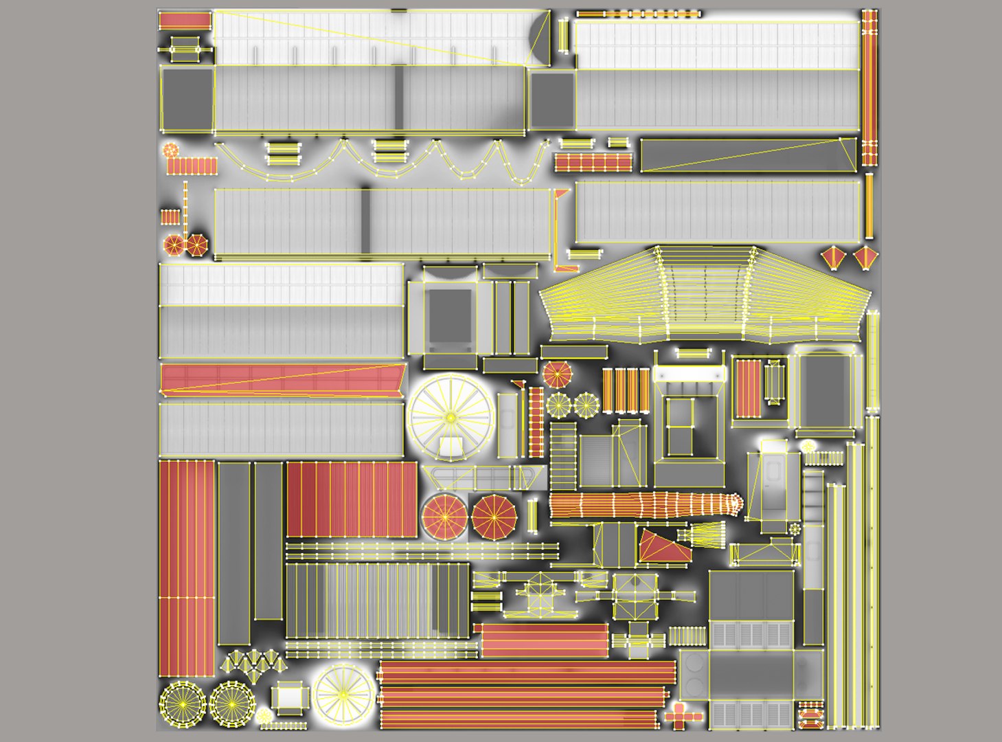 3d Model Low-poly Airbridge