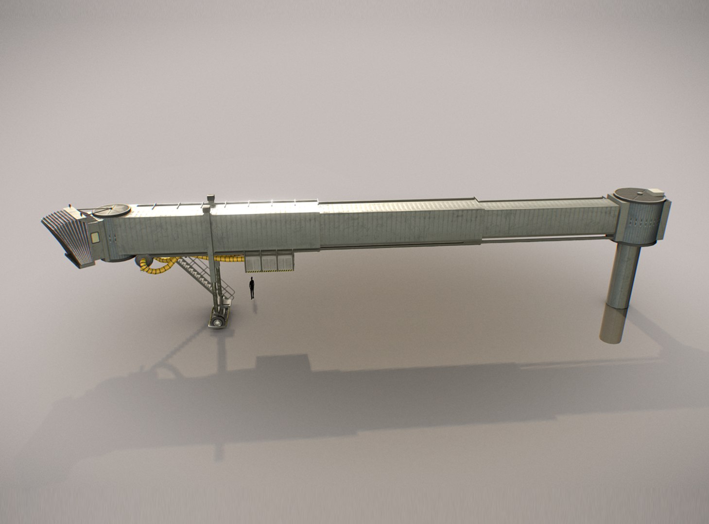 3d Model Low-poly Airbridge