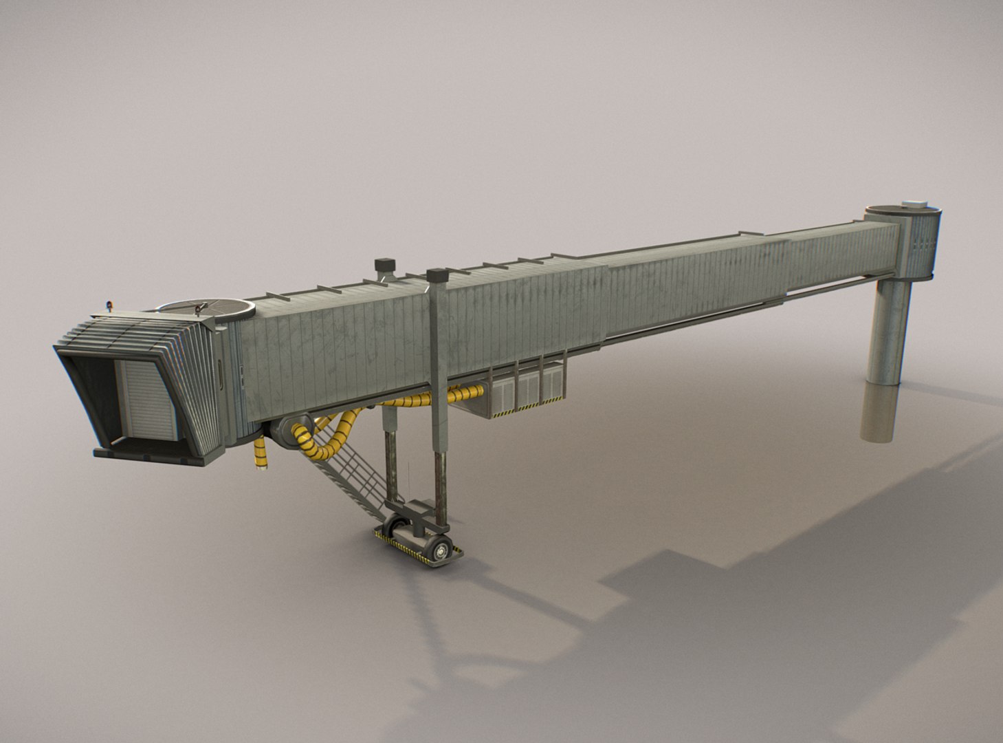 3d Model Low-poly Airbridge