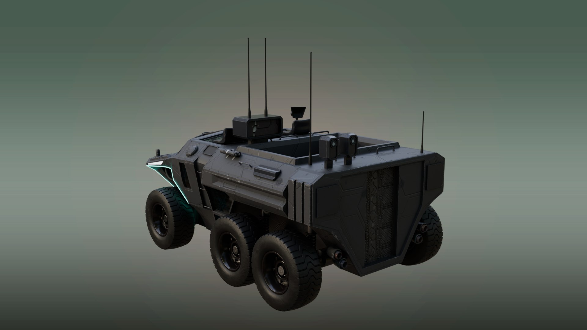 3D Future Infantry Fighting Vehicle IFV Sci Fi Military - TurboSquid ...