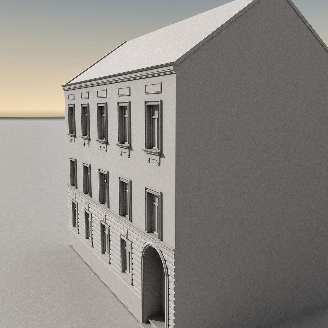 3d model european building europe