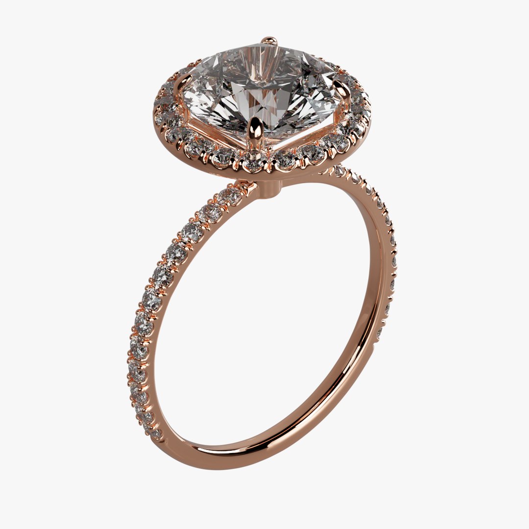 3D model Engagement Diamonds Ring v 01 - TurboSquid 2099798