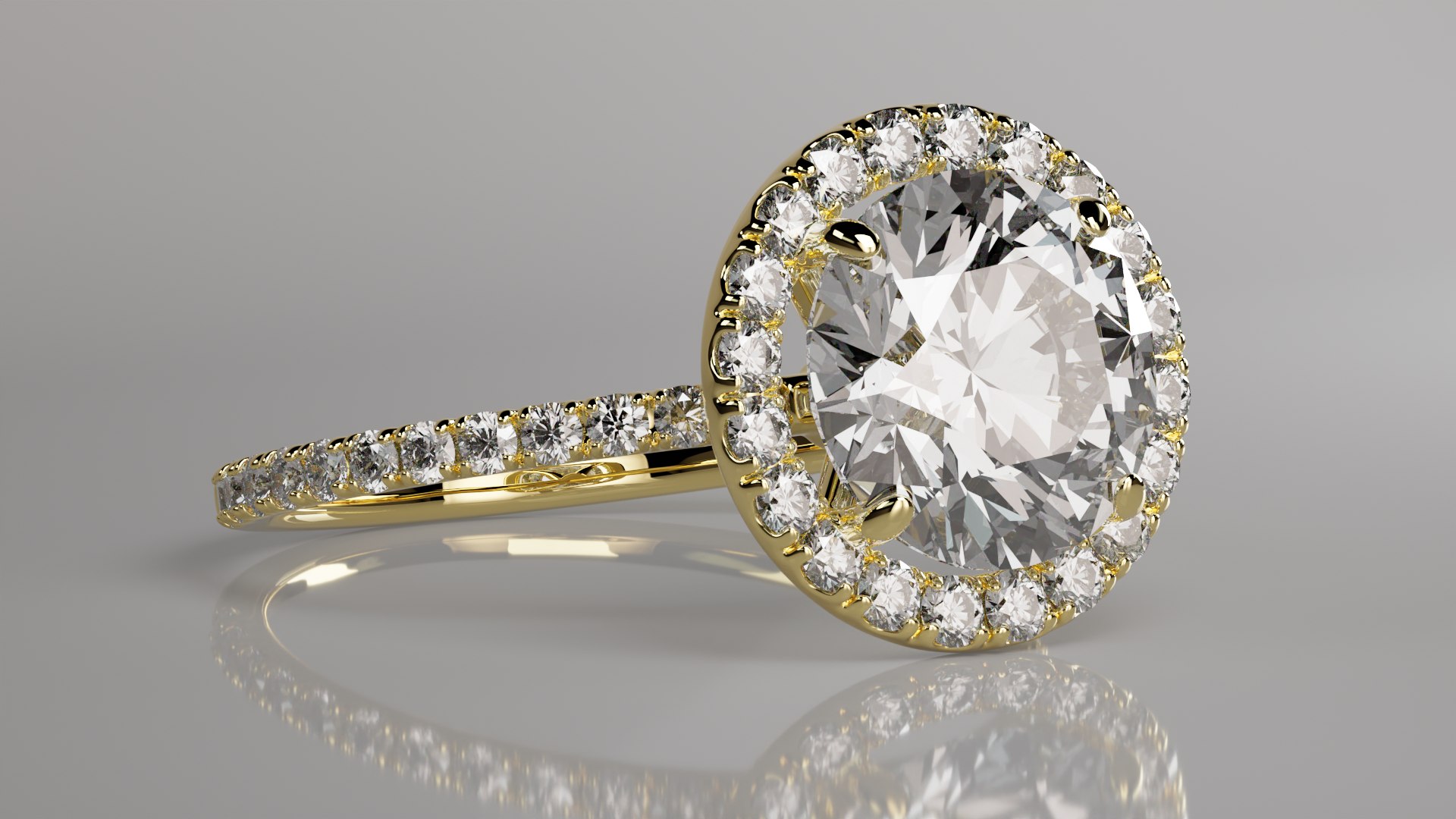 3D model Engagement Diamonds Ring v 01 - TurboSquid 2099798