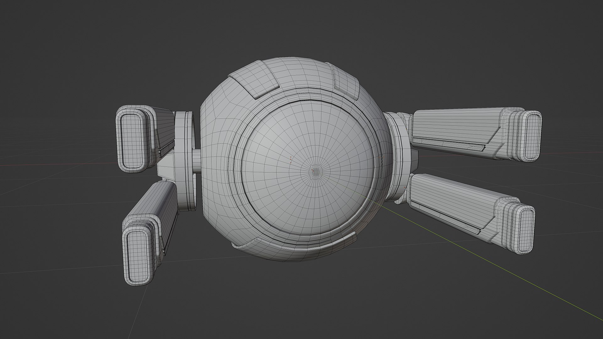 3D Model Spherical Drone - TurboSquid 2211610