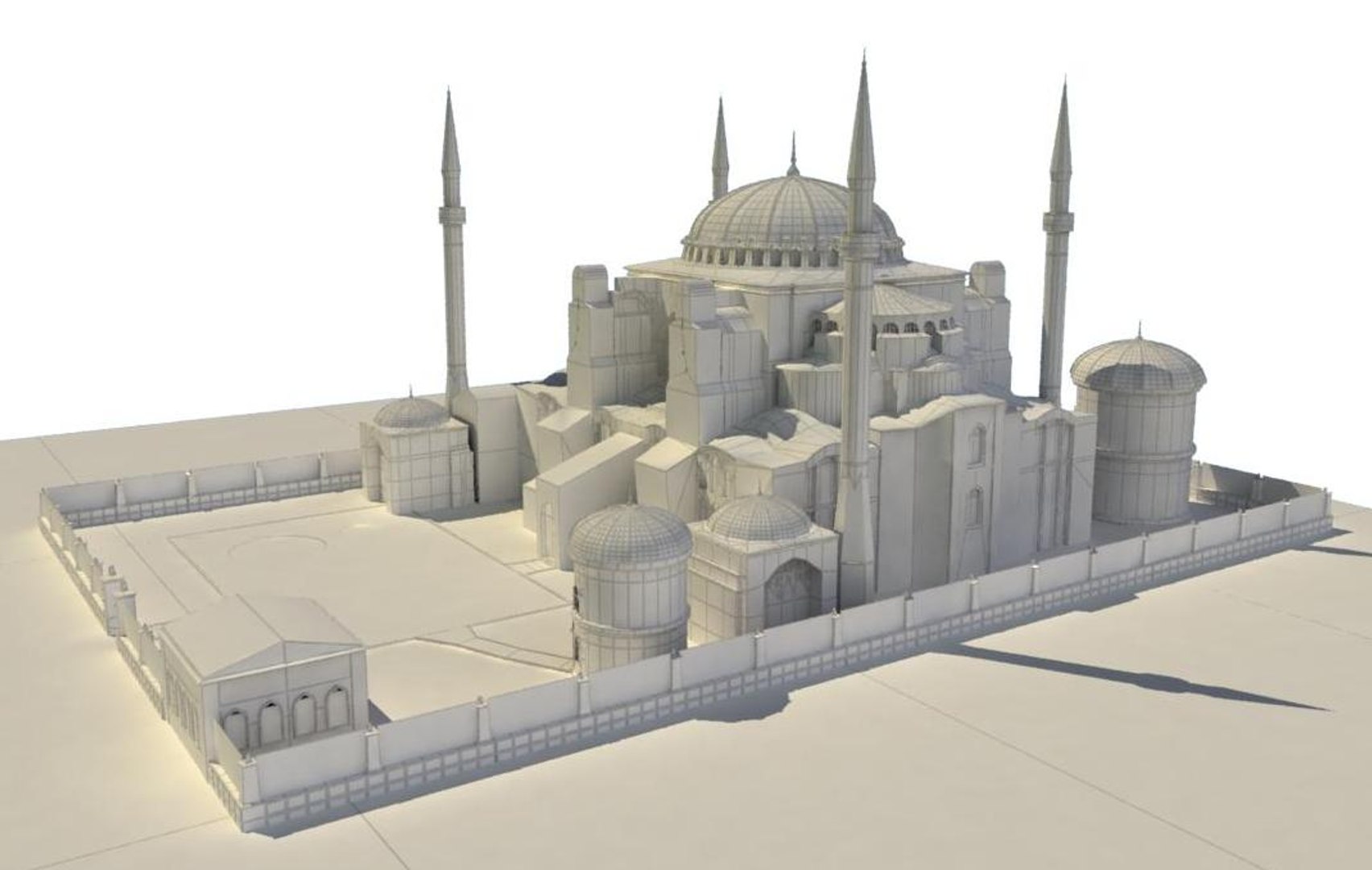 3d Model Of Hagia Sophia Castle