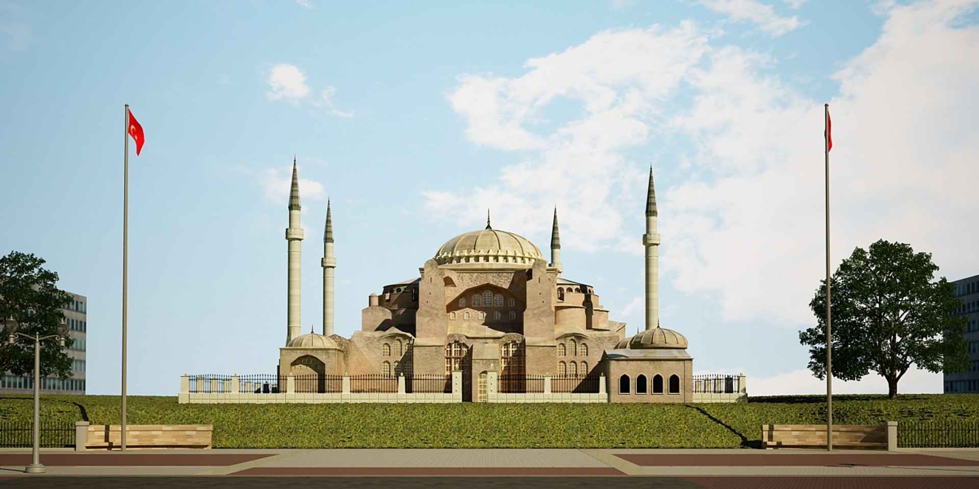 3d Model Of Hagia Sophia Castle