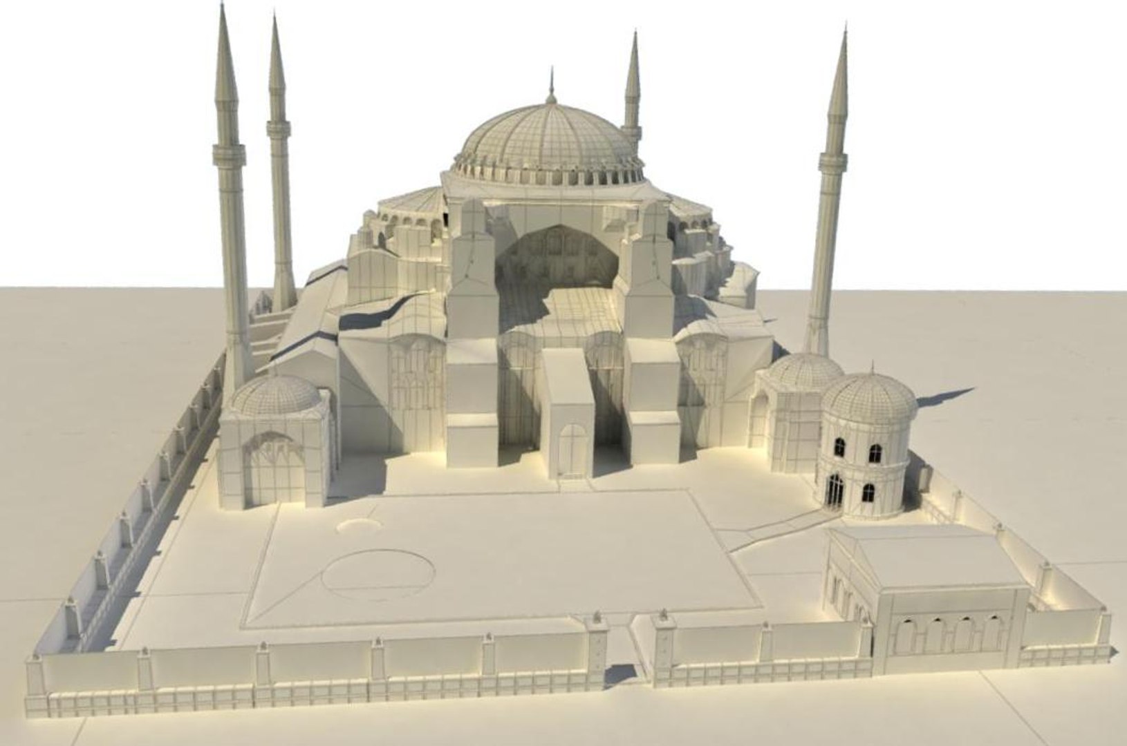3d Model Of Hagia Sophia Castle