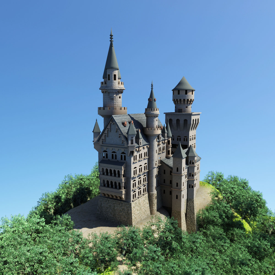 3d neuschwanstein castle model