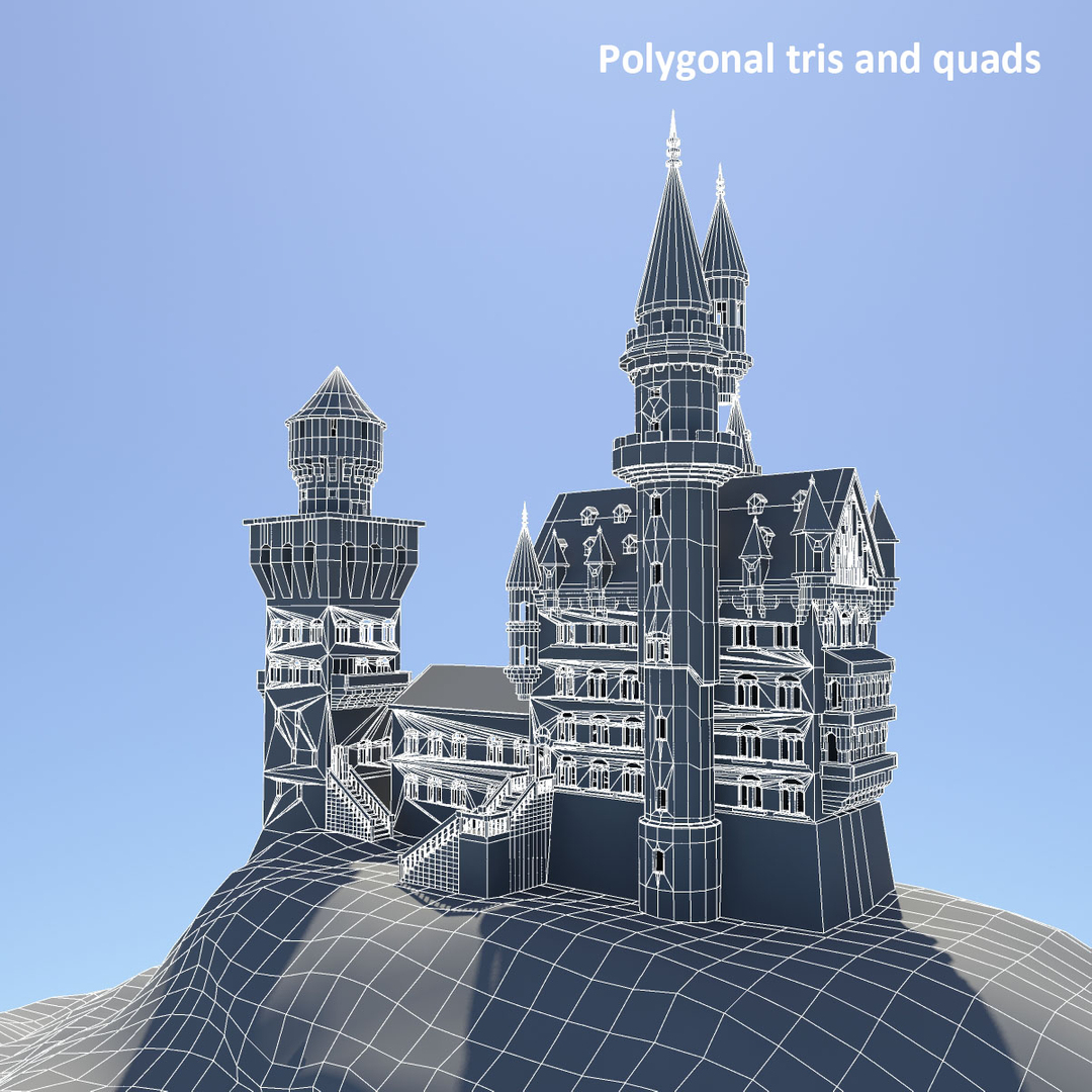 3d neuschwanstein castle model