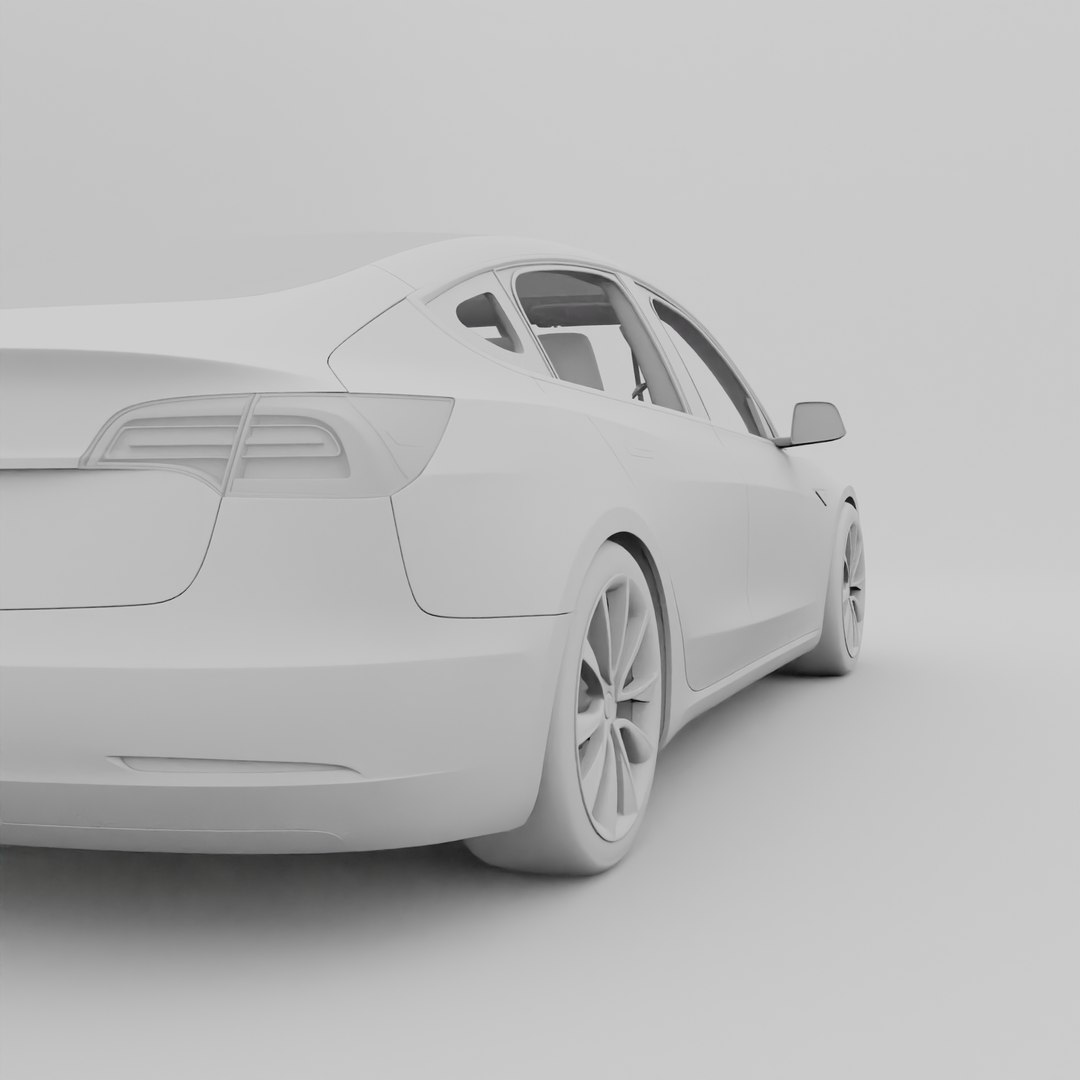 Tesla Model 3 Blue 3D - TurboSquid 2435296