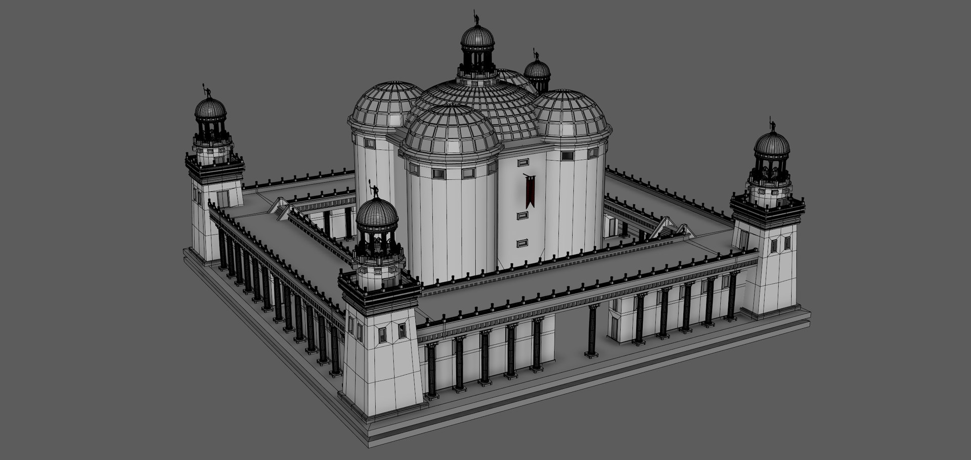 3D Alexandria Palace Model - TurboSquid 2189101