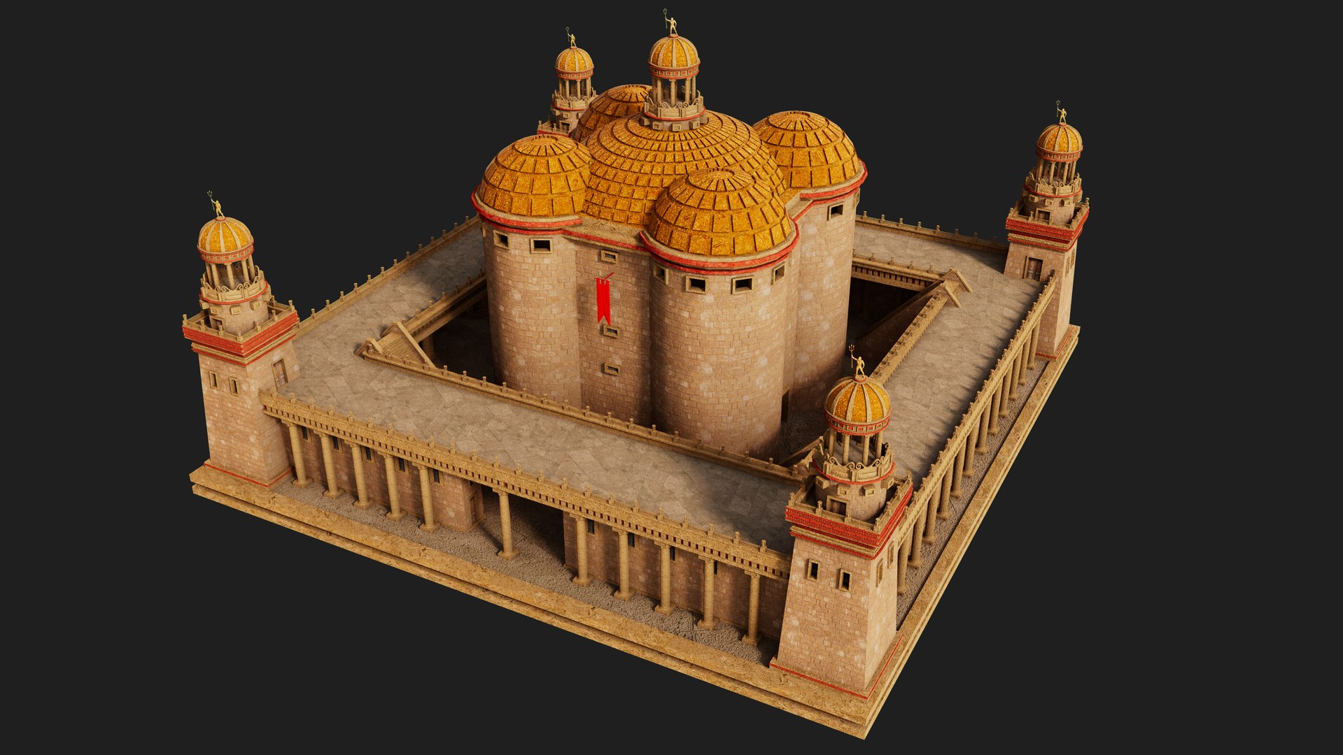 3D Alexandria Palace Model - TurboSquid 2189101