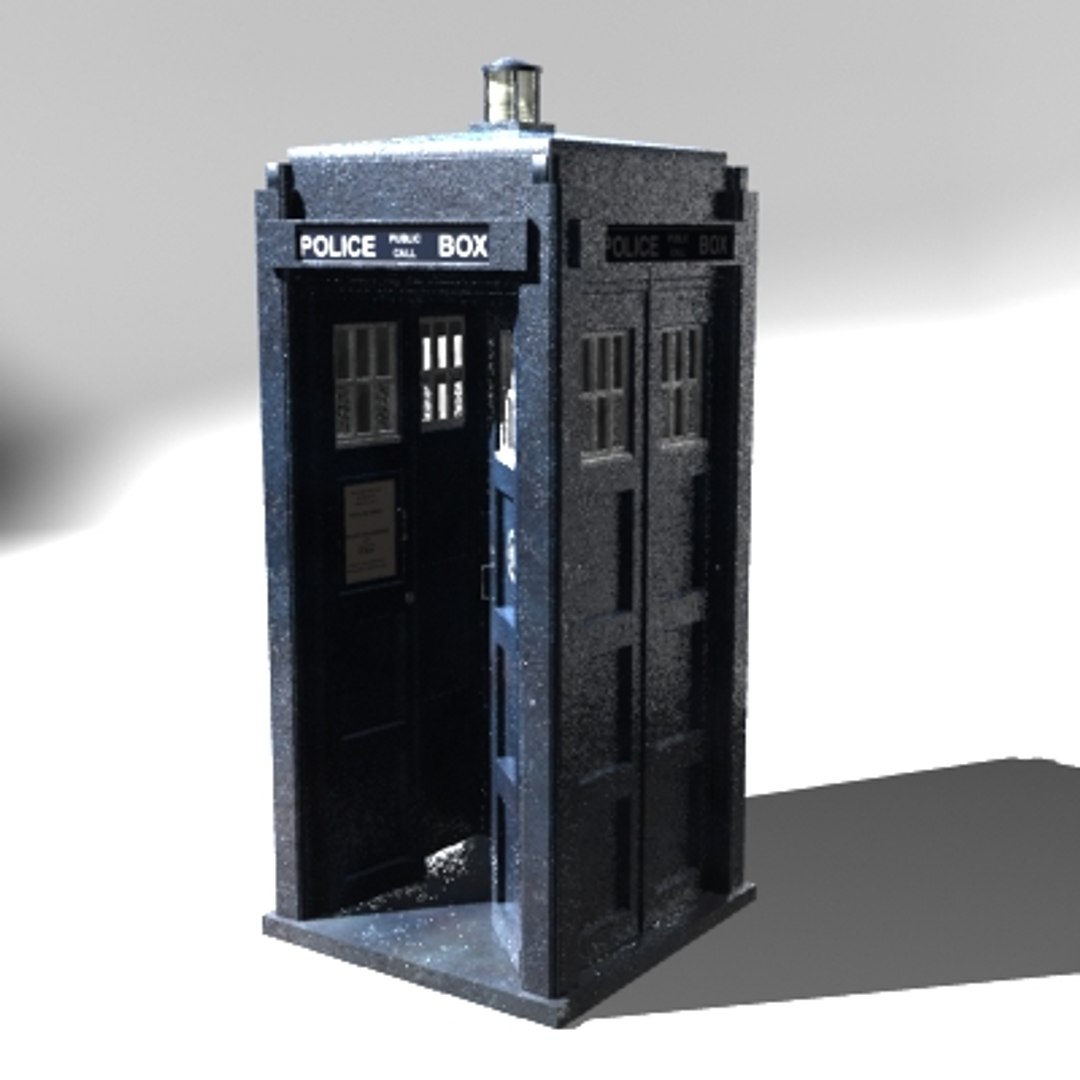 Police Box Tardis 3d Model