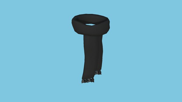 3D black scarf - character design - TurboSquid 1713782
