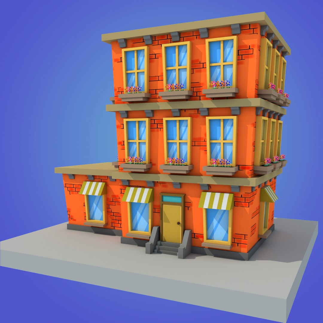 3d Stylized Building Model