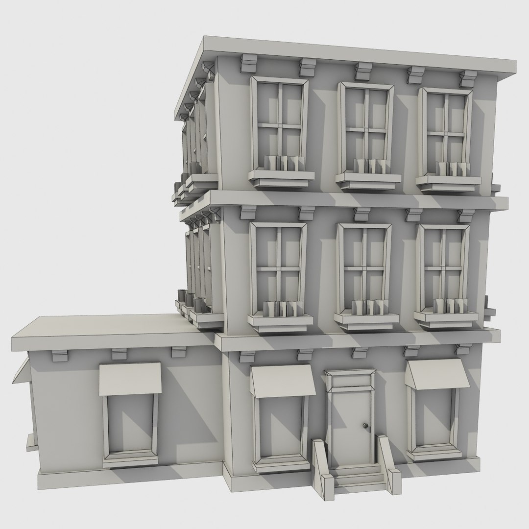 3d Stylized Building Model