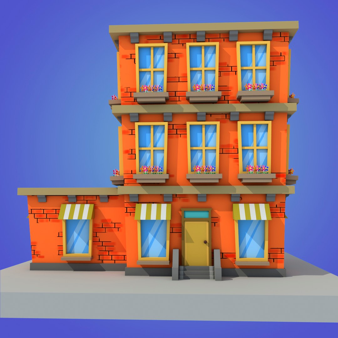3d Stylized Building Model