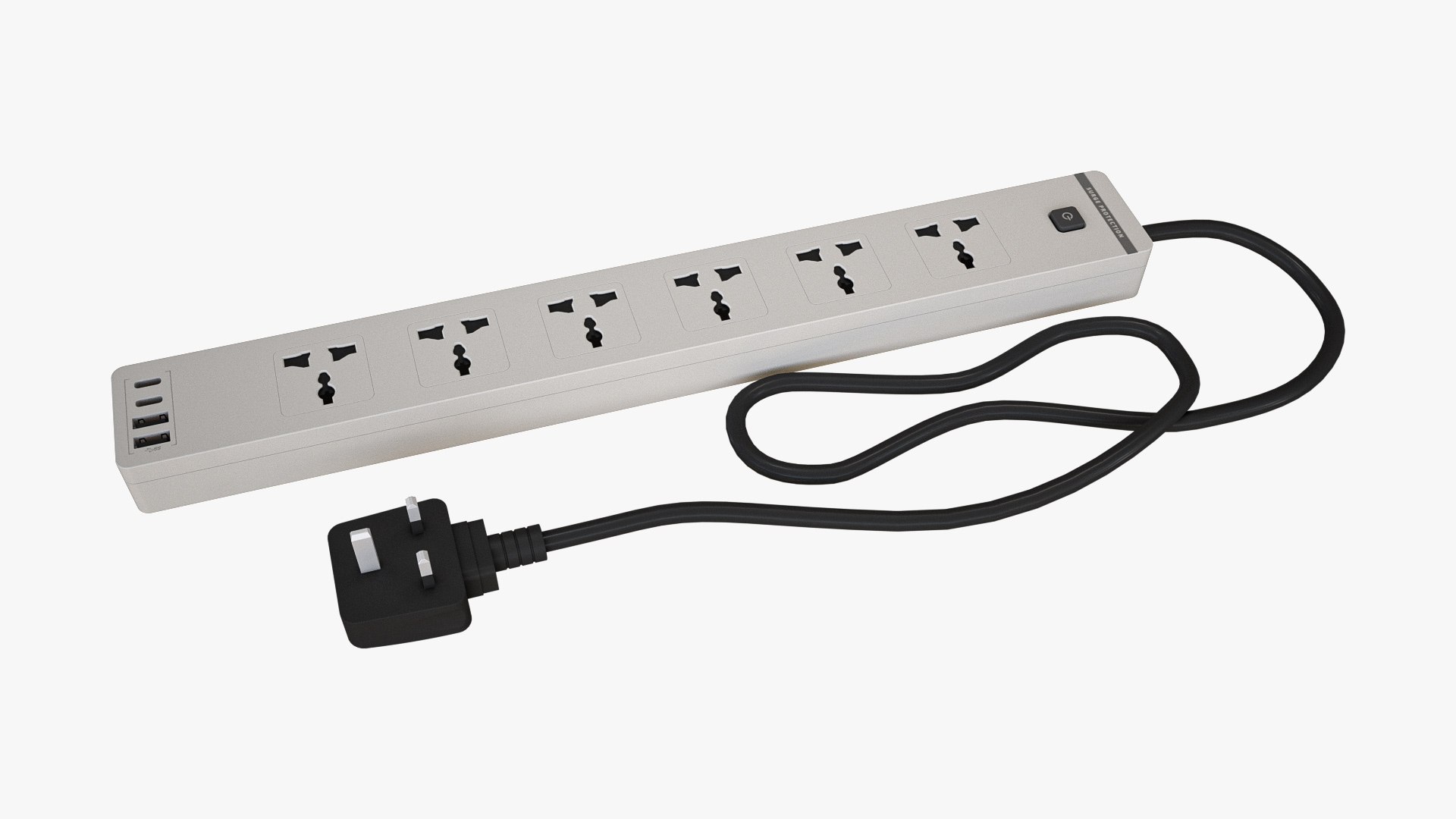 3D Model 6-Way Extension Lead - TurboSquid 2114727