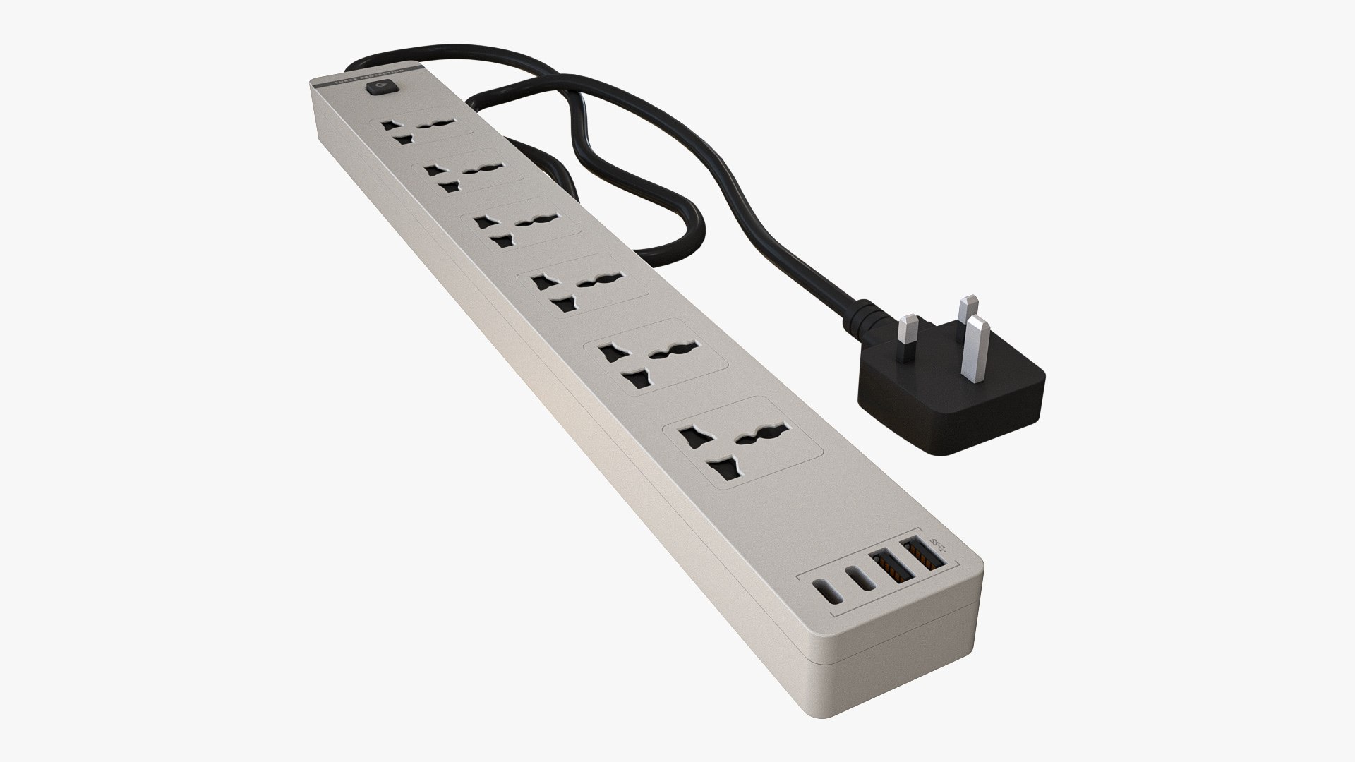 3D Model 6-Way Extension Lead - TurboSquid 2114727