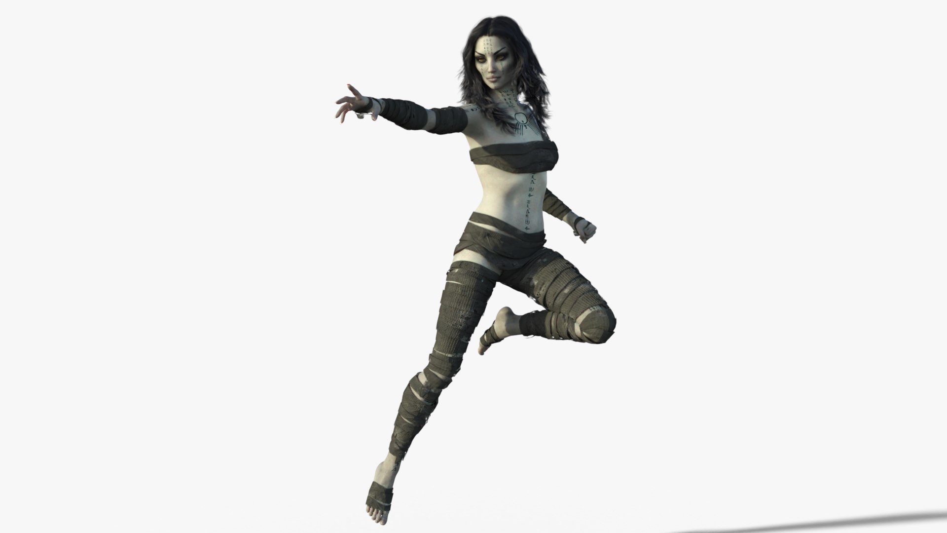 3D The Mummy - Ahmanet Rigged Low-poly 3D Model - TurboSquid 2425981