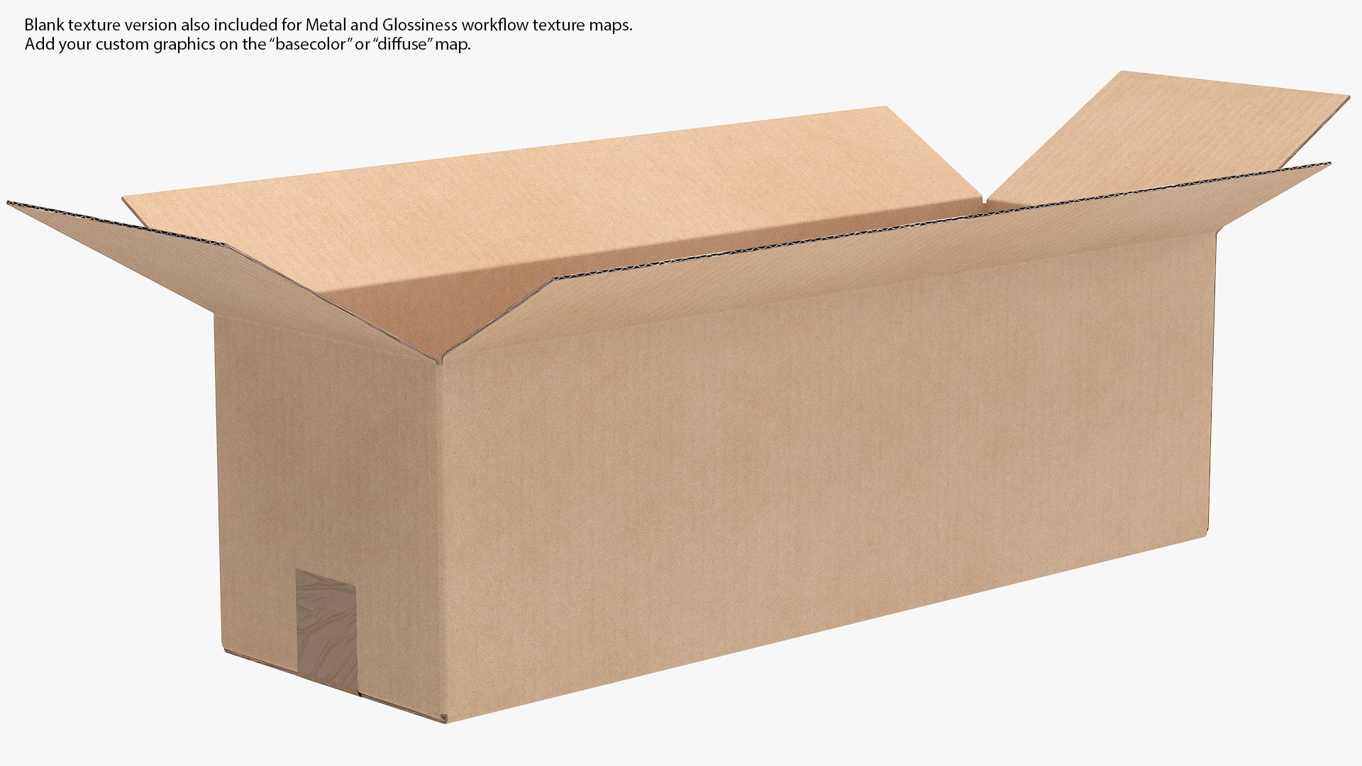 3D Cardboard Box 8 Open - TurboSquid 2181383
