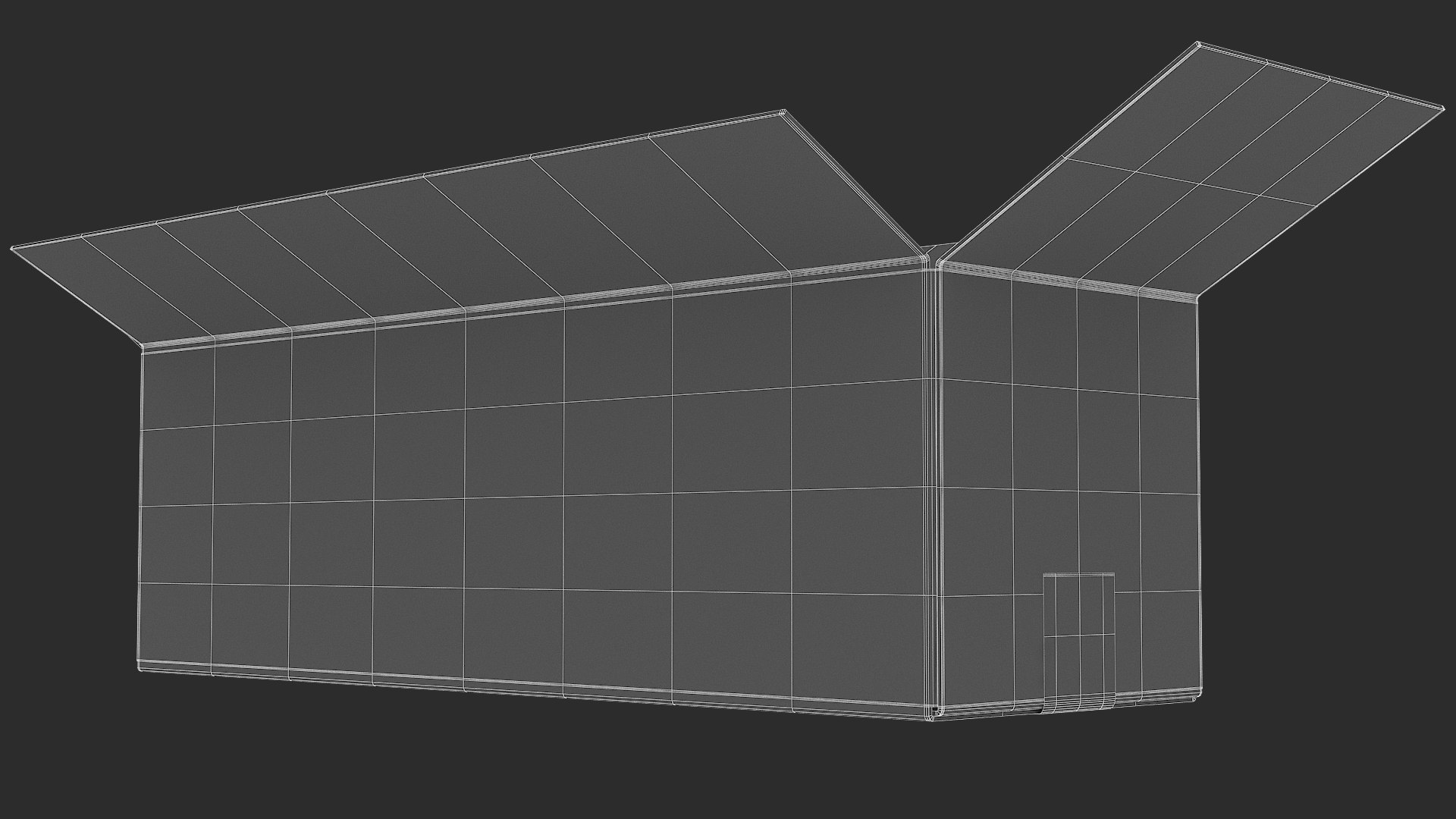 3D Cardboard Box 8 Open - TurboSquid 2181383