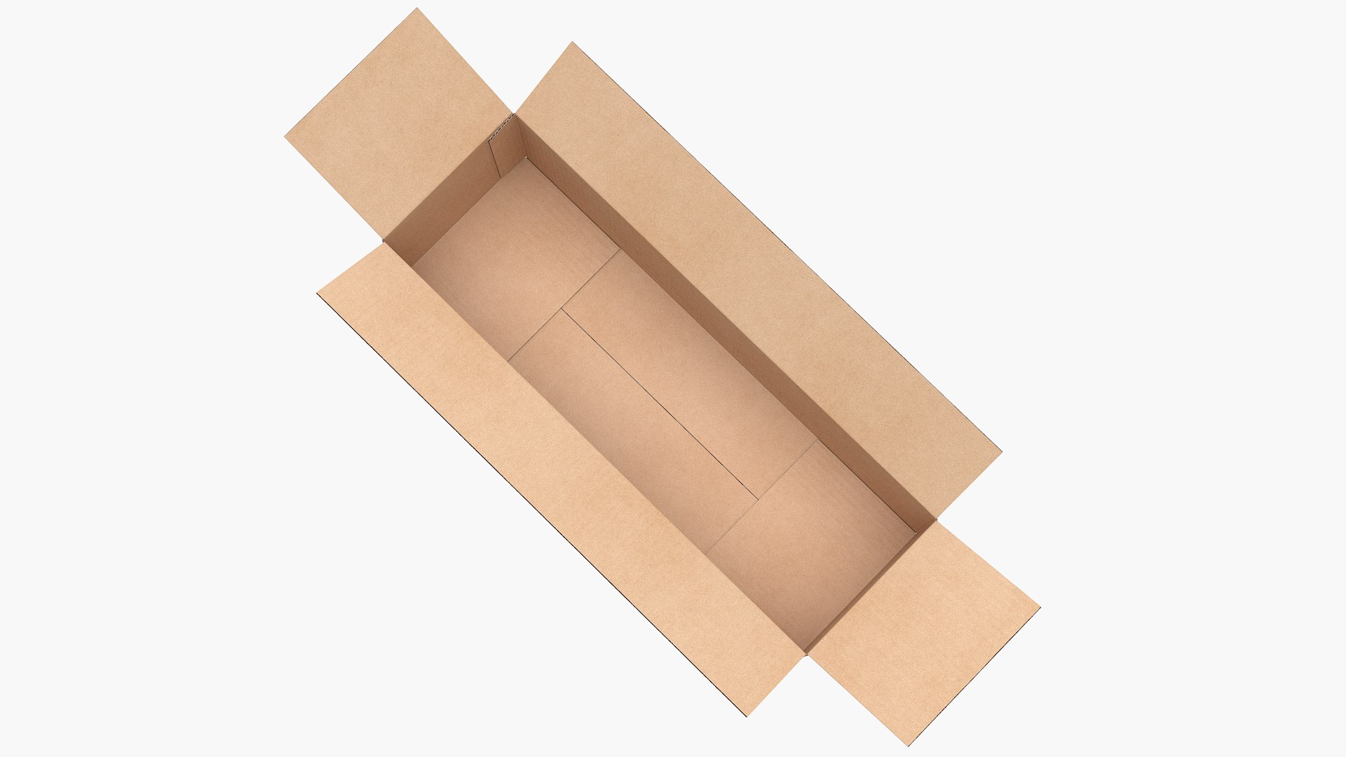 3D Cardboard Box 8 Open - TurboSquid 2181383