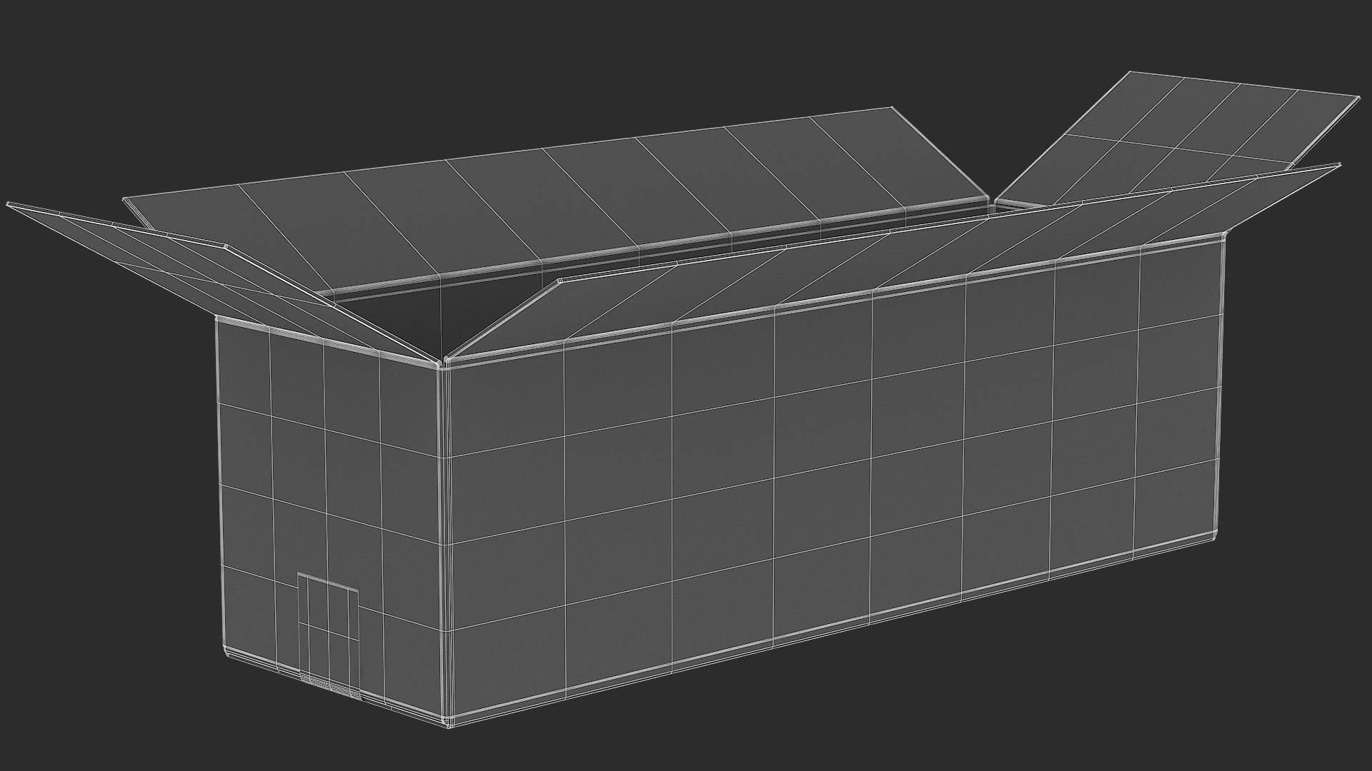 3D Cardboard Box 8 Open - TurboSquid 2181383