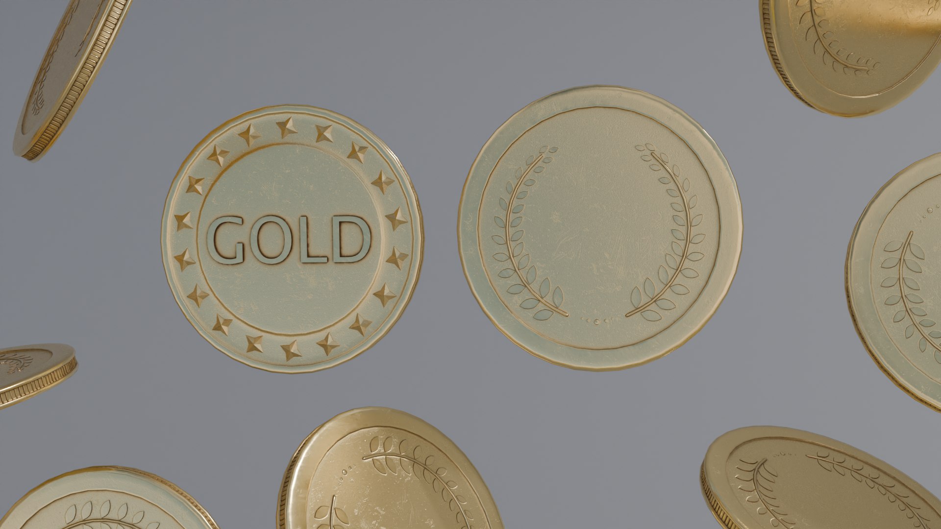 Gold Coin 3D Model - TurboSquid 2227378