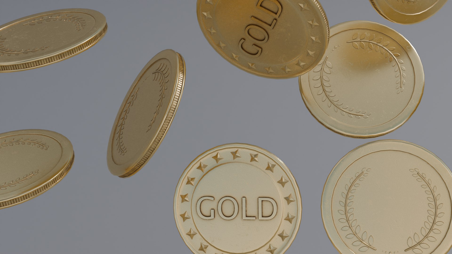 Gold Coin 3D Model - TurboSquid 2227378