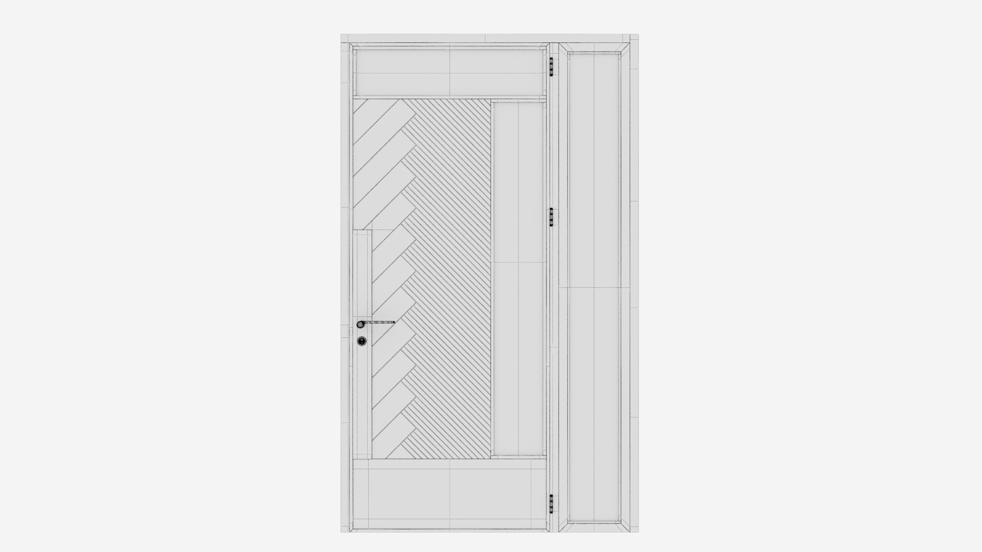 Aluminium Door 199 3D Model - TurboSquid 2039692