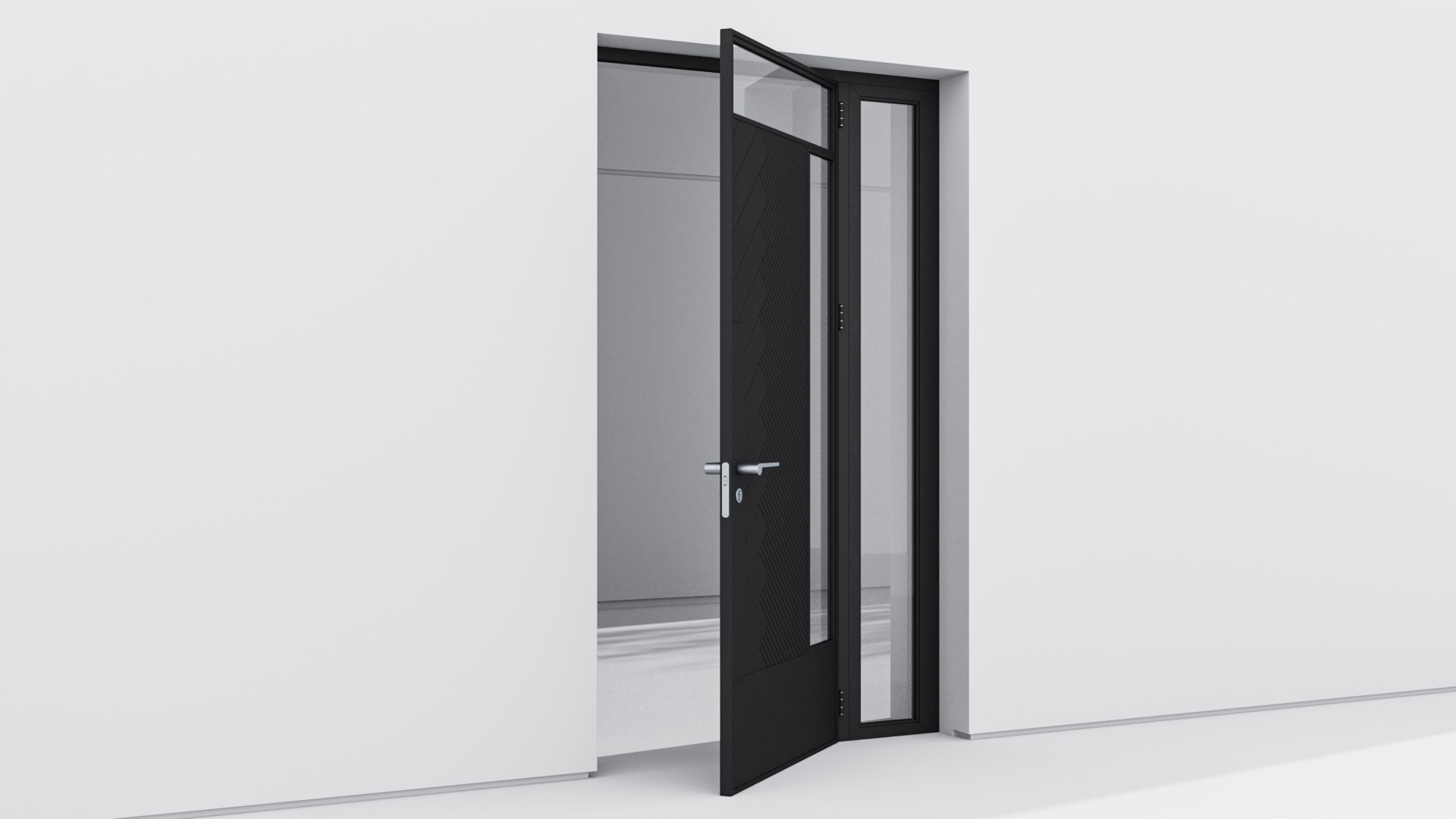 Aluminium Door 199 3D Model - TurboSquid 2039692