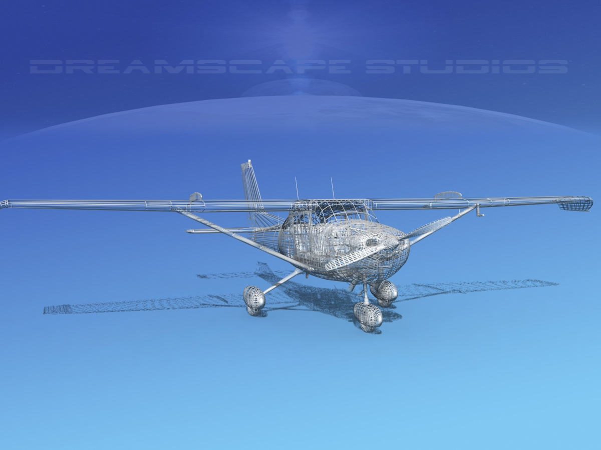 cessna 172 stol skyhawk dxf