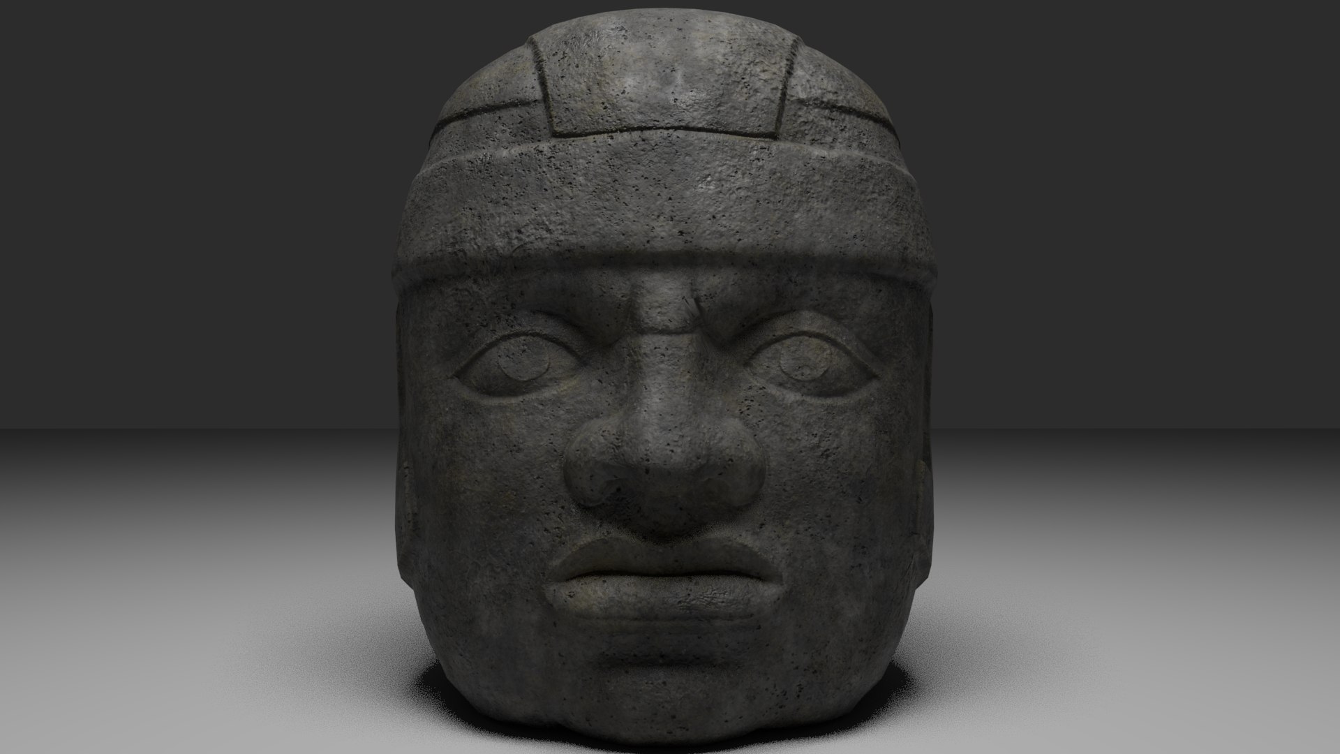 Olmec Head 3D Model - TurboSquid 2222793