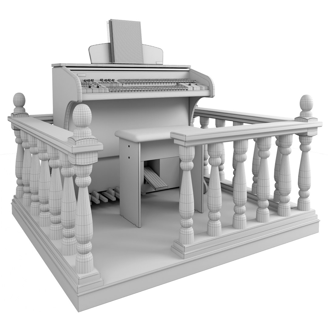 3D Electronic Organ CCB - TurboSquid 1985933