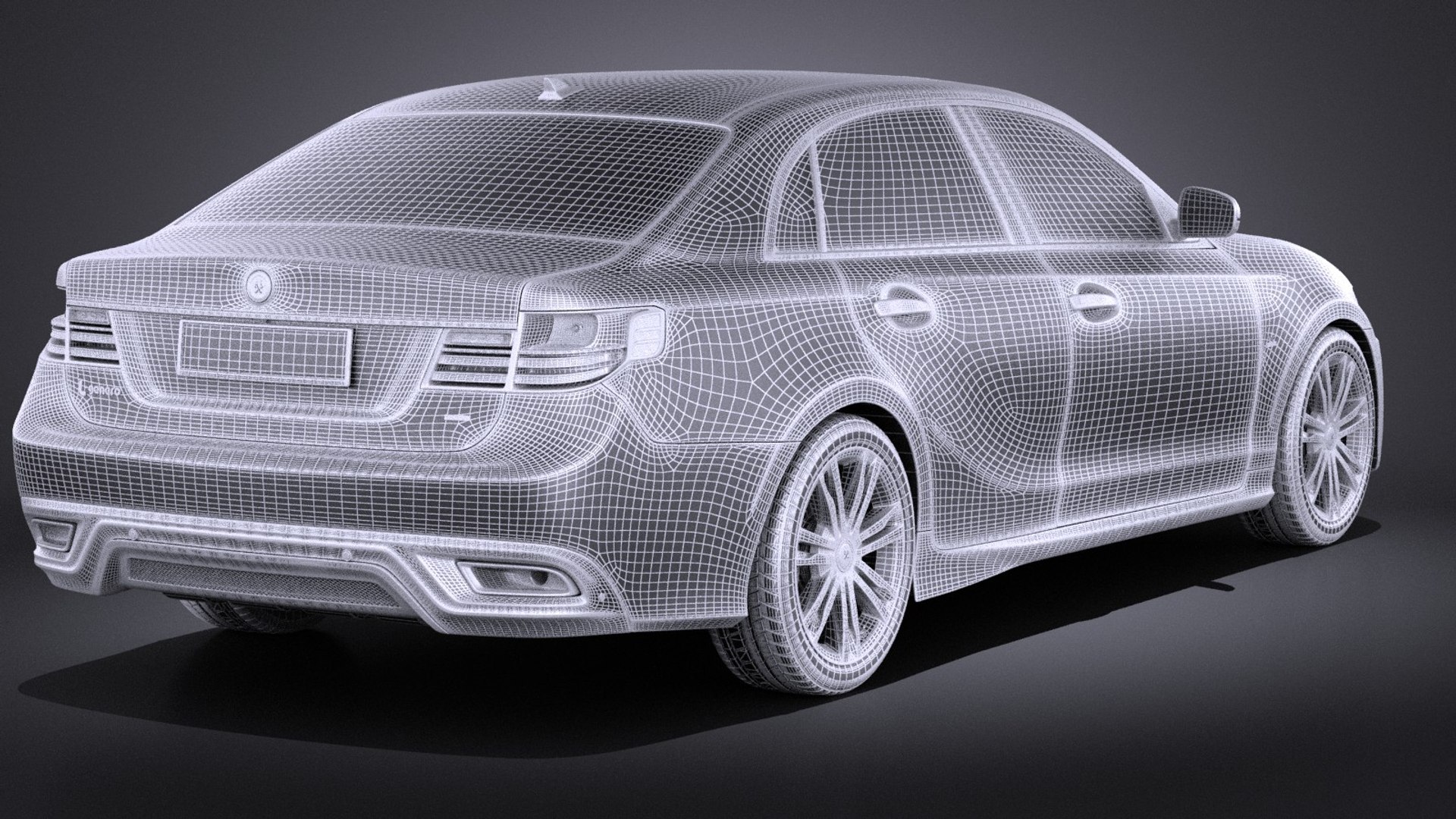 3d Model 2015 Sedan Luxury