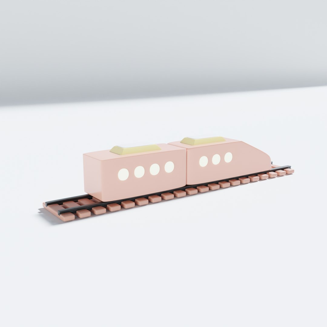 3D Train Cartoon Model - TurboSquid 2330162
