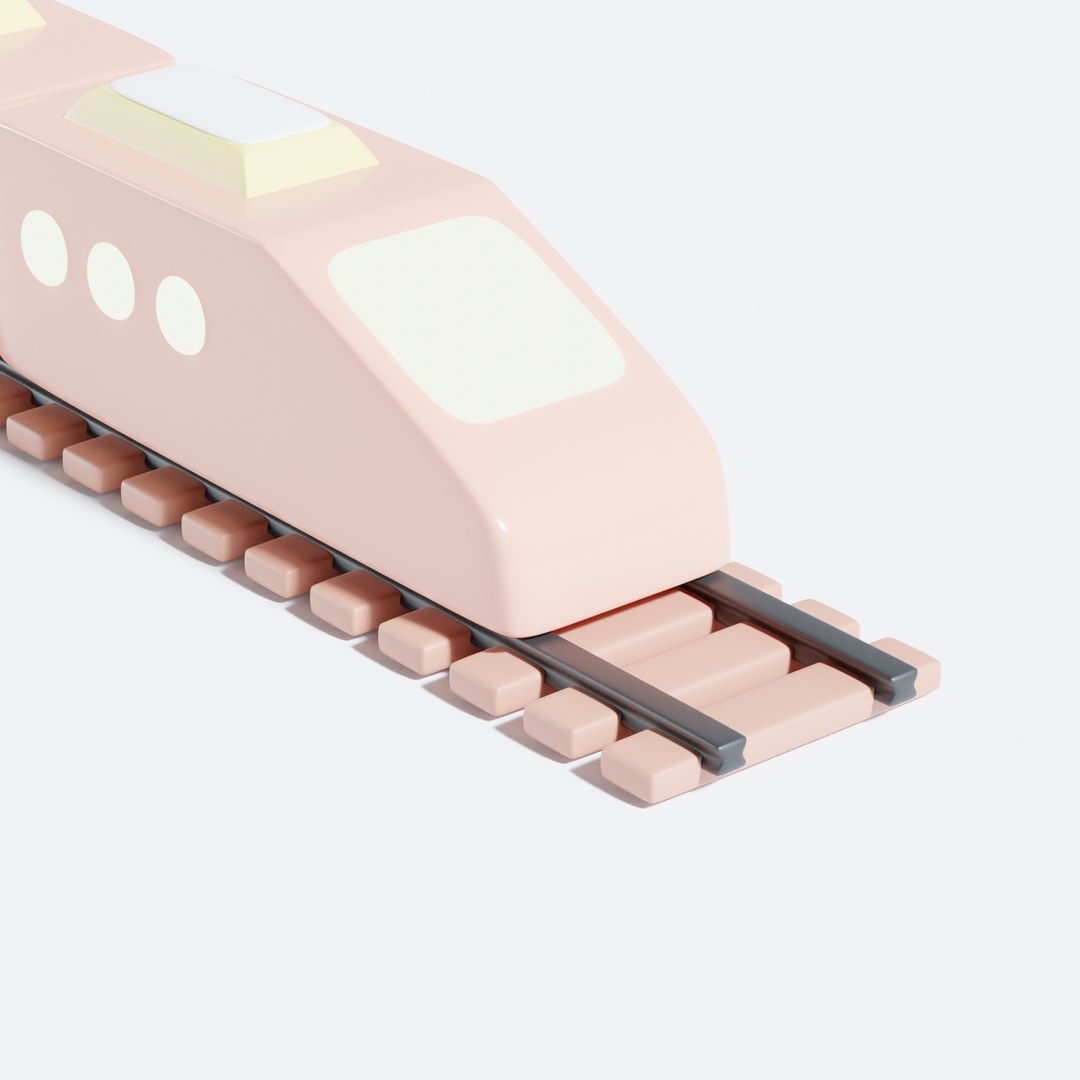 3D Train Cartoon Model - TurboSquid 2330162