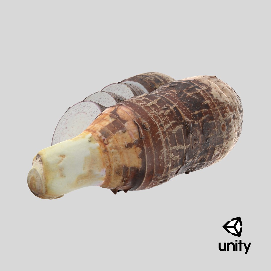 Whole Half Slice Taro Model - TurboSquid 2209752