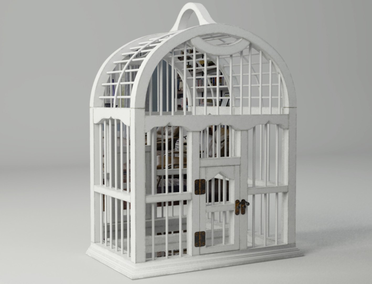 3D decorative cage mirror zara model - TurboSquid 1191929